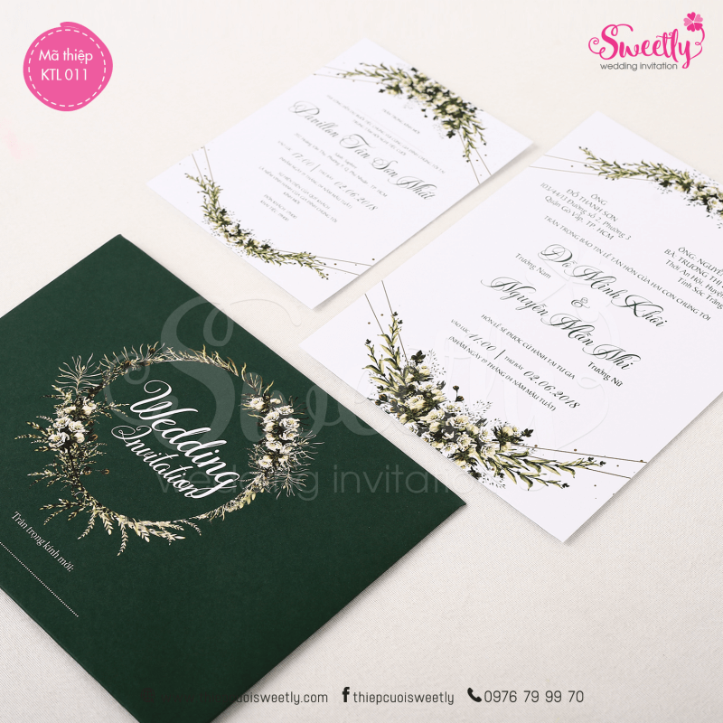 KTL 011 - Thiệp cưới Sweetly